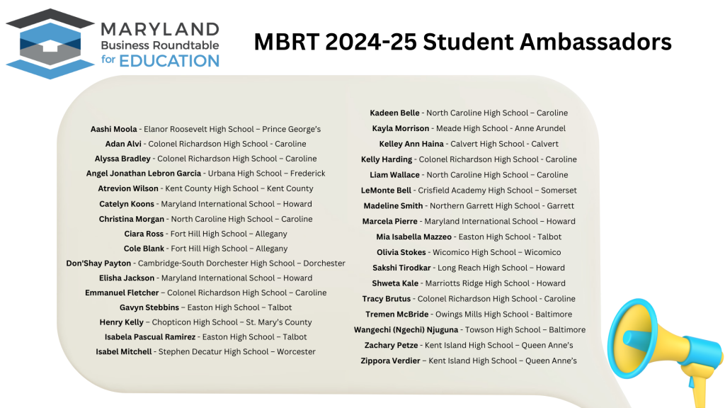 Raising Leaders: Meet the 2024-2025 Student Ambassadors - Maryland ...